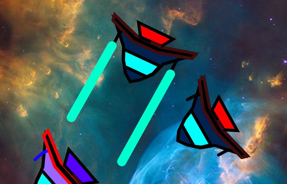 The battle with the aliens - by Mr Nick Nick