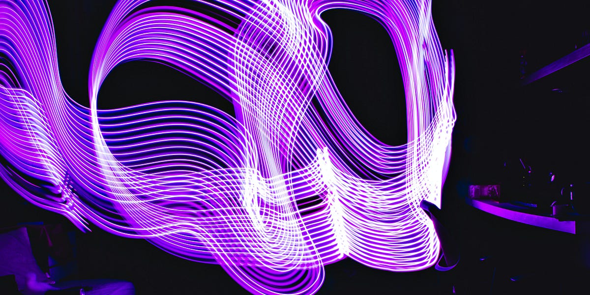 It's better to be a squiggly line over a straight line.