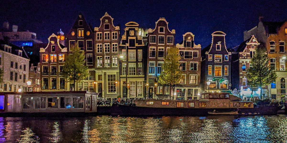 Amsterdam at Night is a Very Magical Place