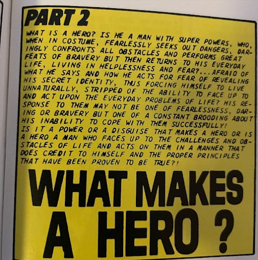 "What Makes A Hero?" - by Anthony Joseph Buffa