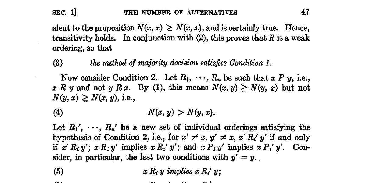 Arrow's Impossibility Theorem - by Ishaan Sengupta