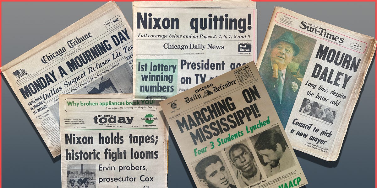 Chapter 3 Notes, Part B: Chicago Newspapers Circa 1972