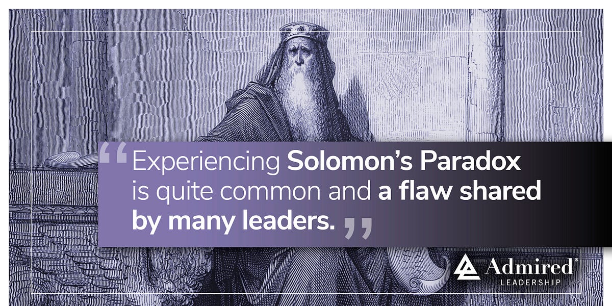 The Problem of Solomon’s Paradox