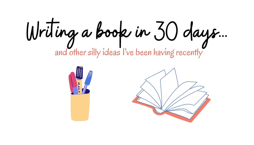 Writing a book in 30 days... - by Emily R Bellas