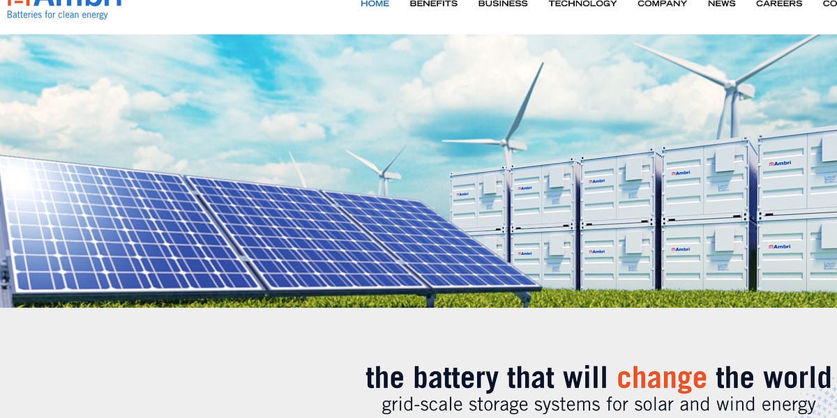 Ambri: The Antimony Battery - by Emil B.tinkaren