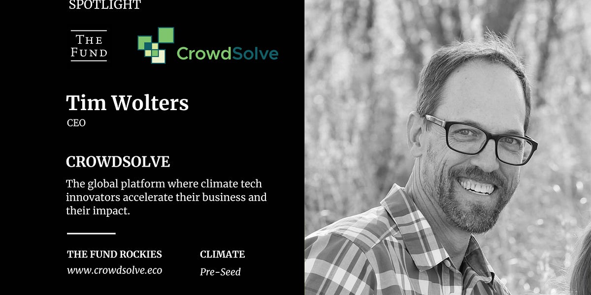 The Fund Founder Spotlight Interview: Tim Wolters of CrowdSolve