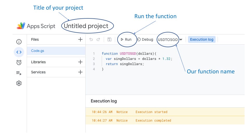 Introduction to Google Apps Script - Functions