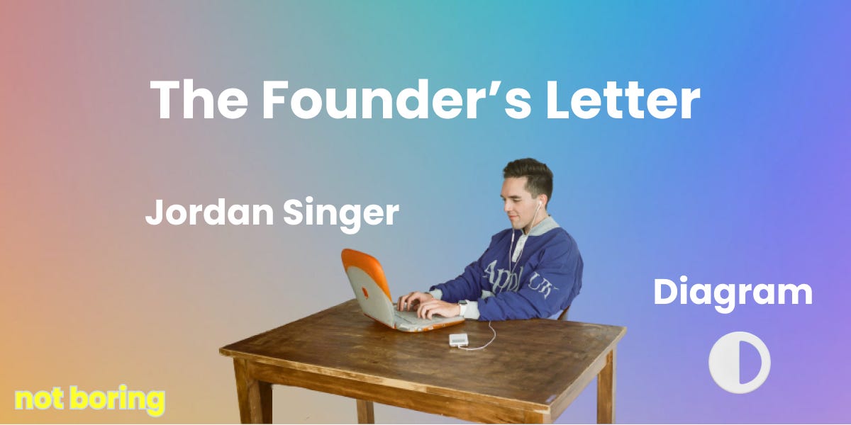 The Founder's Letter: Jordan Singer, Diagram