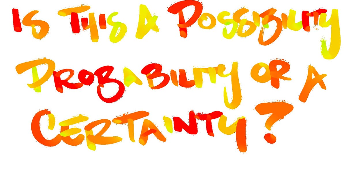 Is this a possibility, probability, or certainty?