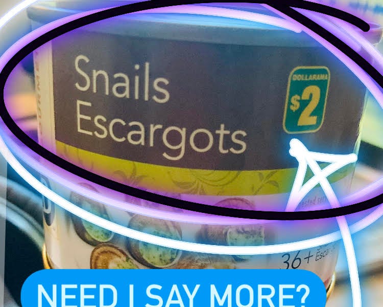 Good Morning! Dollarama Food.