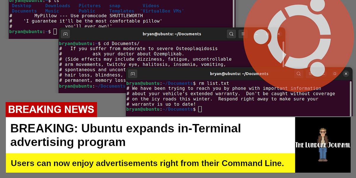 BREAKING: Ubuntu expands in-Terminal advertising program