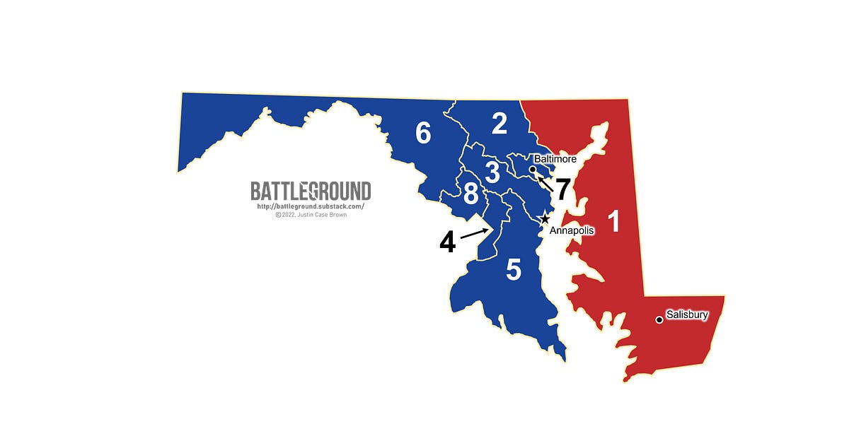 Maryland's New Congressional Districts - by Justin Brown