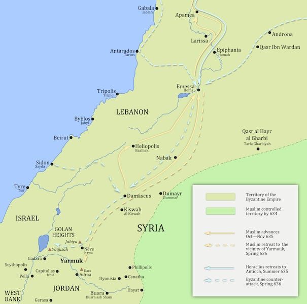 Today in Middle Eastern history: the Battle of Yarmouk (636)