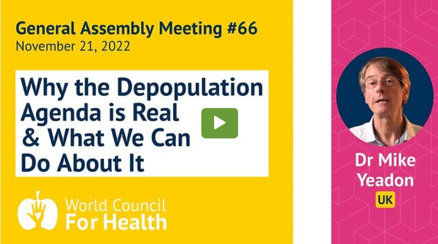 Dr. Michael Yeadon: Why the Depopulation Agenda is Real and What We Can ...