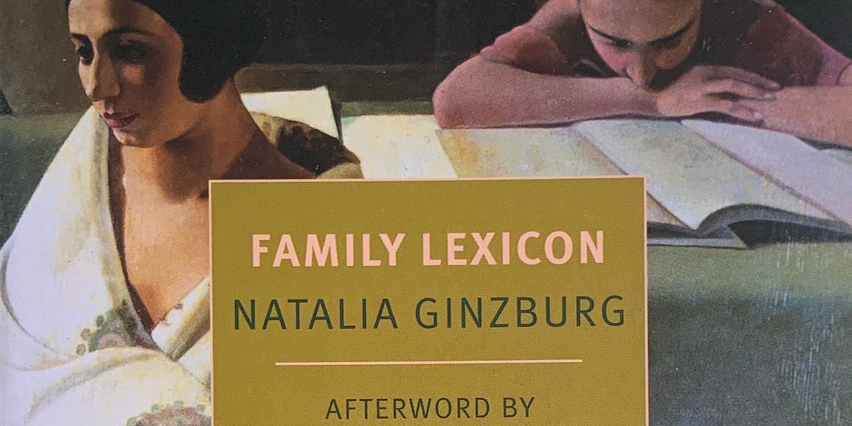 'Family Lexicon' by Natalia Ginzburg - Books on GIF