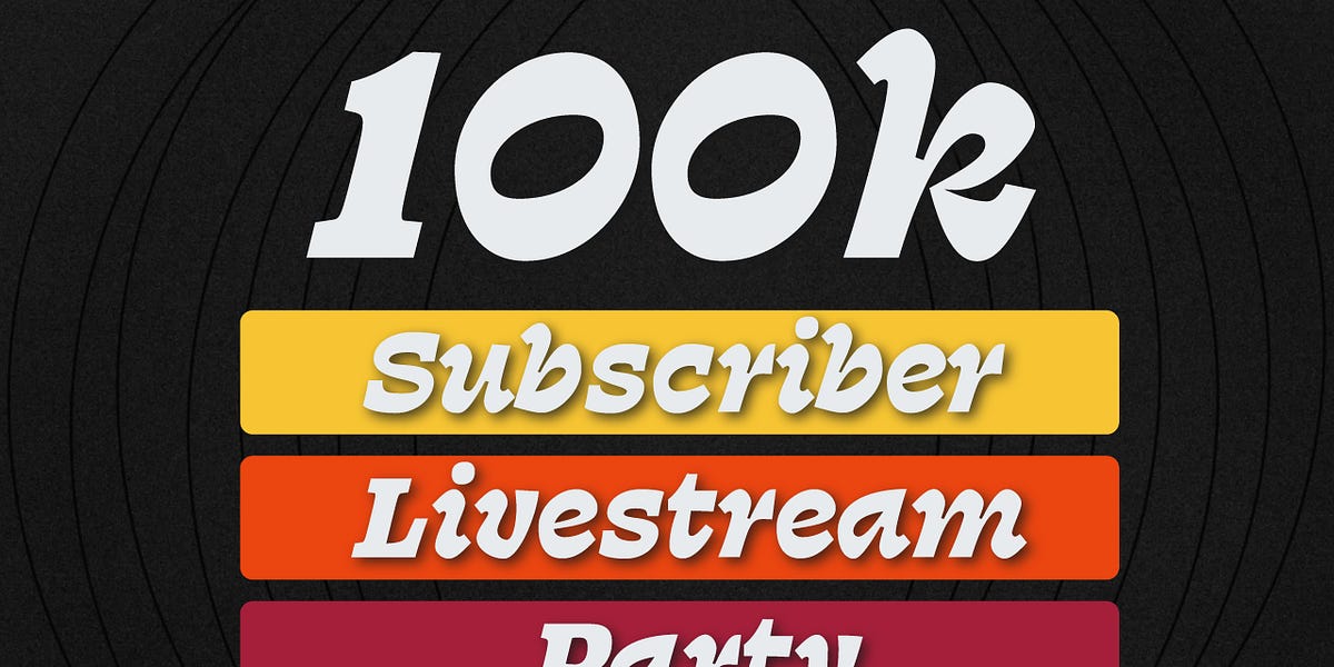 100k Subs Livestream Party - by Brandon Shaw