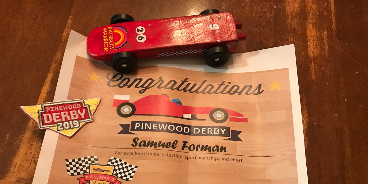 Sam’s First Pinewood Derby! - by Tami M Forman