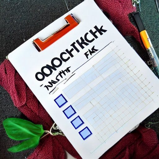The 4-Week Project Checklist - by Daniel Olshansky
