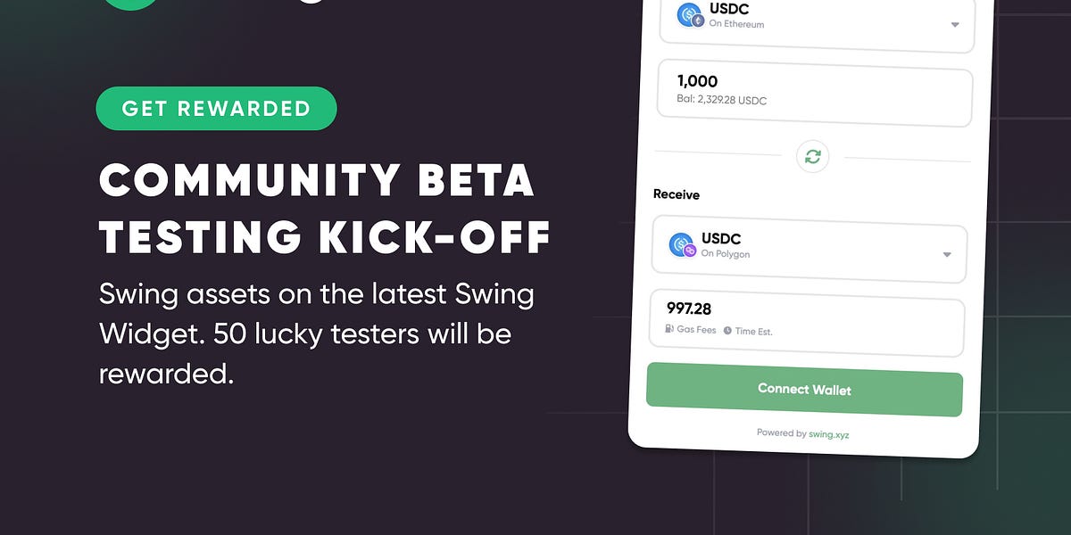 Community Beta Testing Kick-off - Swing.xyz