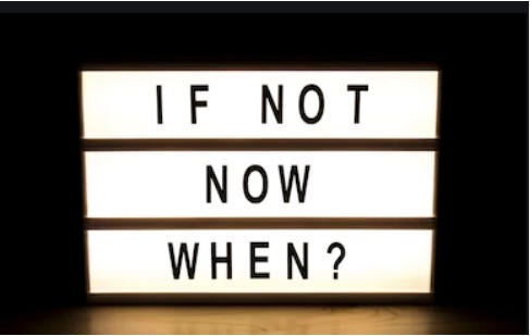 Why not now? - by Phil Levin and Gillian Morris