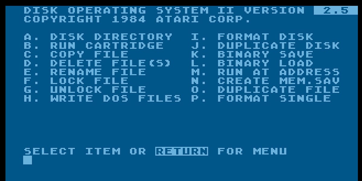 Understanding the Atari DOS 2 File Format