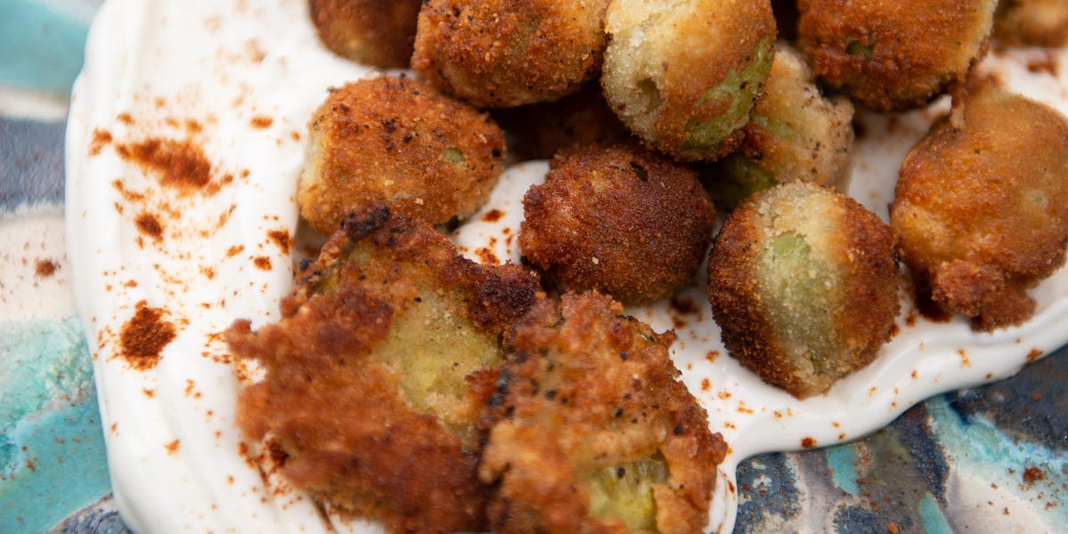 Fried Olives and Pickles for Hanukkah - by Leah Koenig
