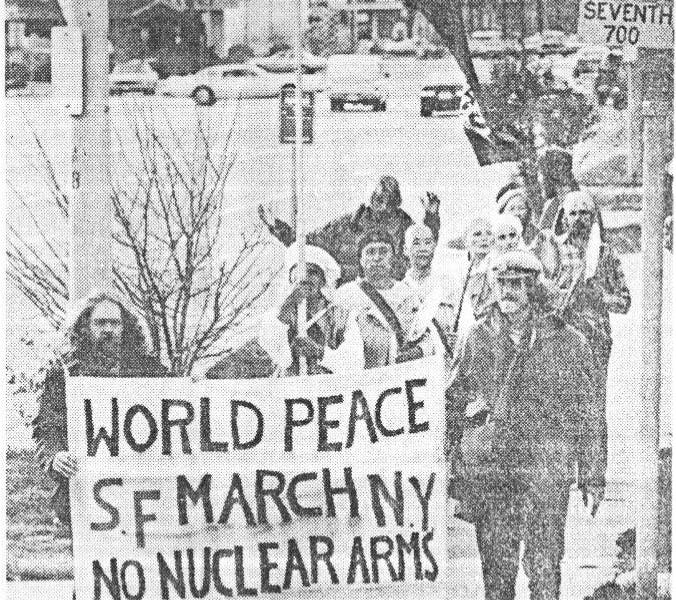 the world peace march from San Francisco to NYC for the UN second ...
