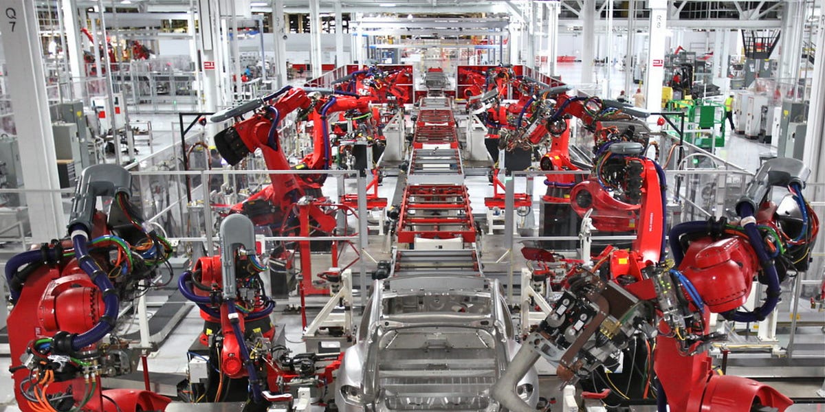Robots At Tesla Gigafactory Go On Strike - by T.Z. Barry