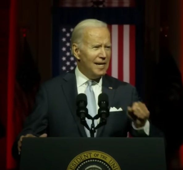 POTUS Democracy Speech: Hits on Patriotism, But Resorts to Politics