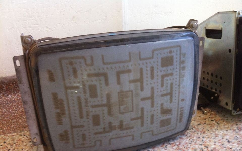 What video games are burned into these CRTs?