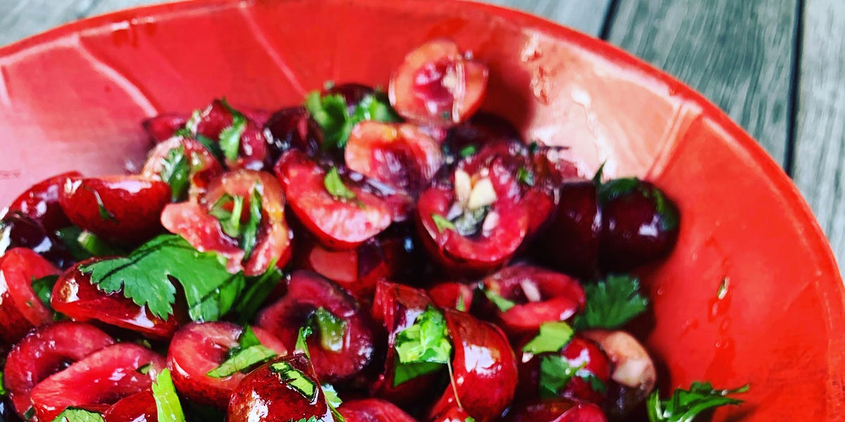 A Splendid Spicy Cherry Salad - by emily nunn