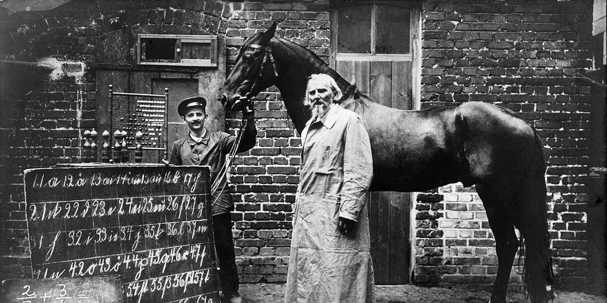 Clever Hans, the Calculating Horse - by George Eberhart