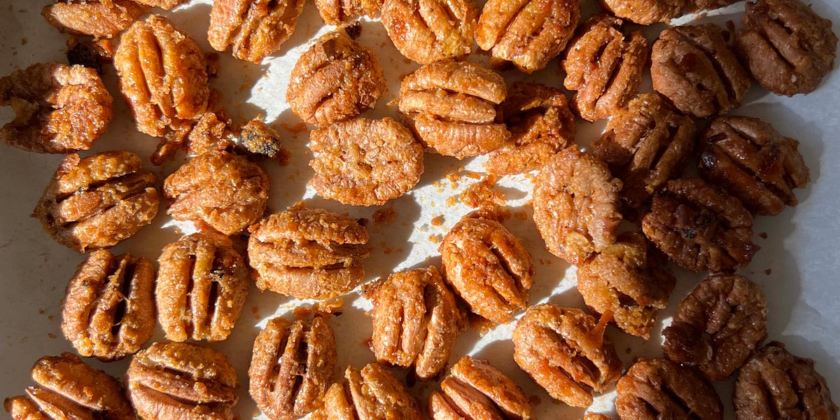 Chili Crisp Candied Nuts and Viet-Spiced Petit Palmiers