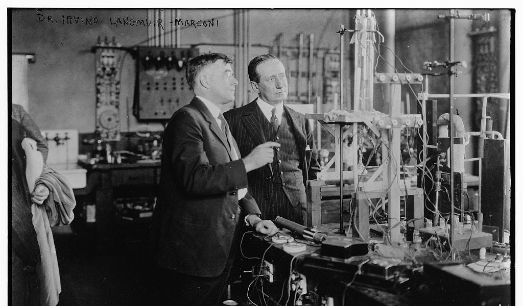 Irving Langmuir, the General Electric Research Laboratory, and when ...