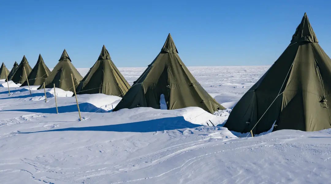 Welcome to Dixie’s Camp, our Expedition Camp at 83° South!