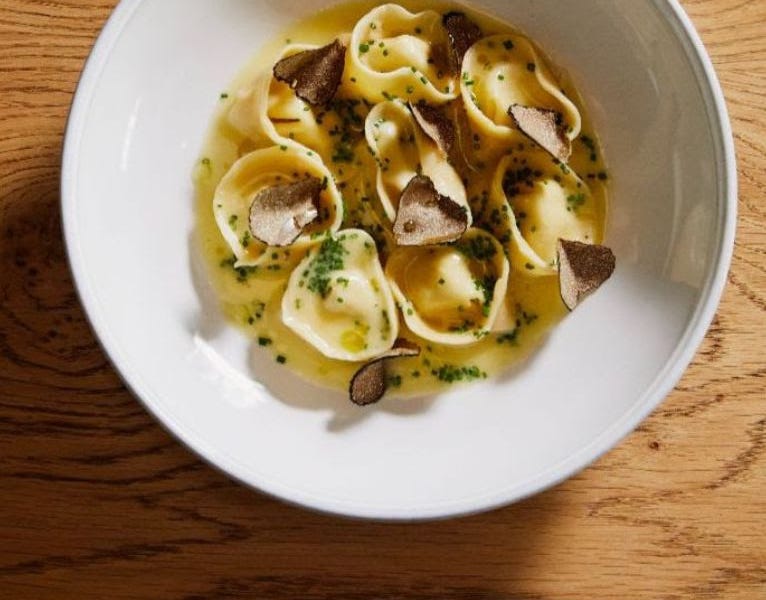 Recipe: Ricotta & Black Truffle Tortellini, Shaved Truffle