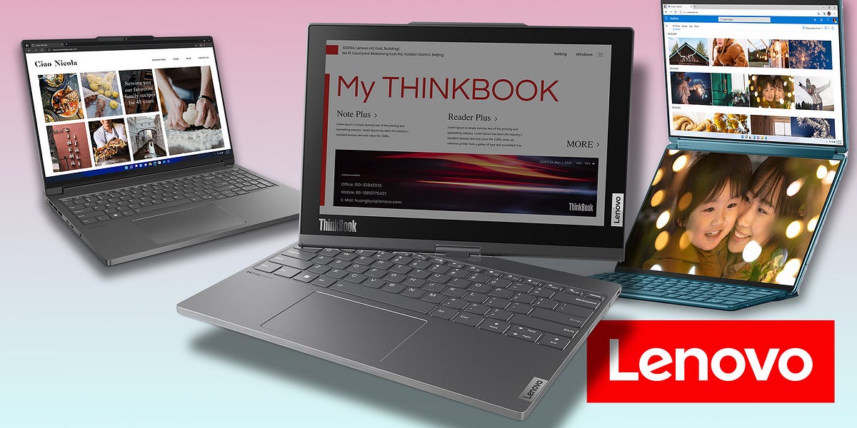 Lenovo laptops get weird at CES 2023 - by Wes Davis