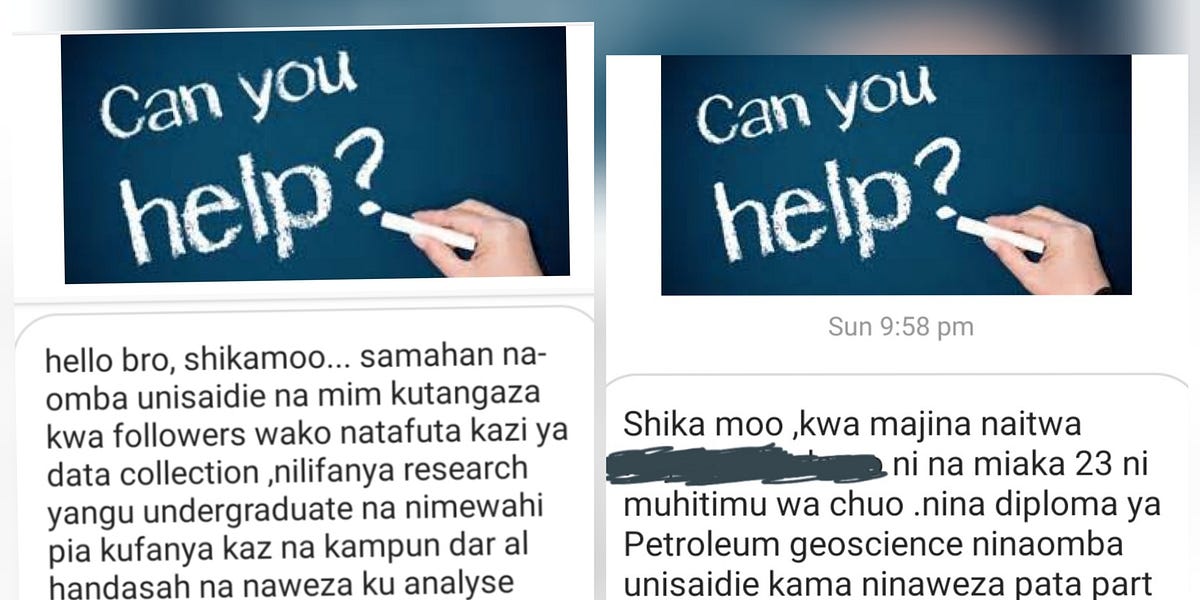 Wadau hao wanahitaji msaada wako - by Evarist Chahali