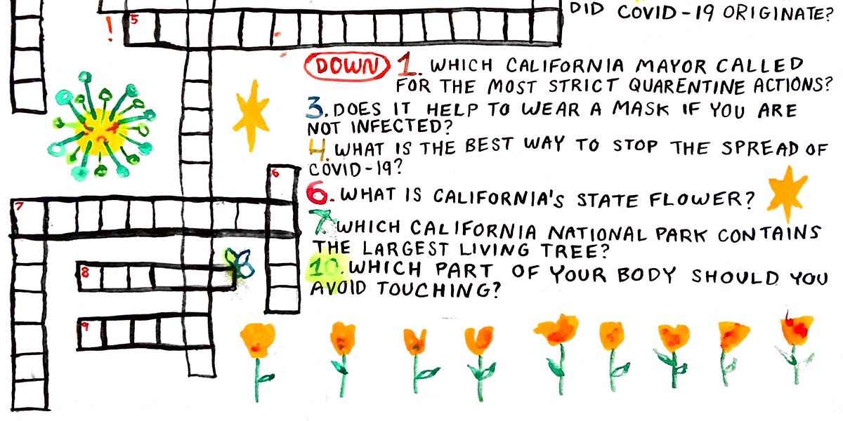 COVID-19 Crossword Puzzle (California Edition)