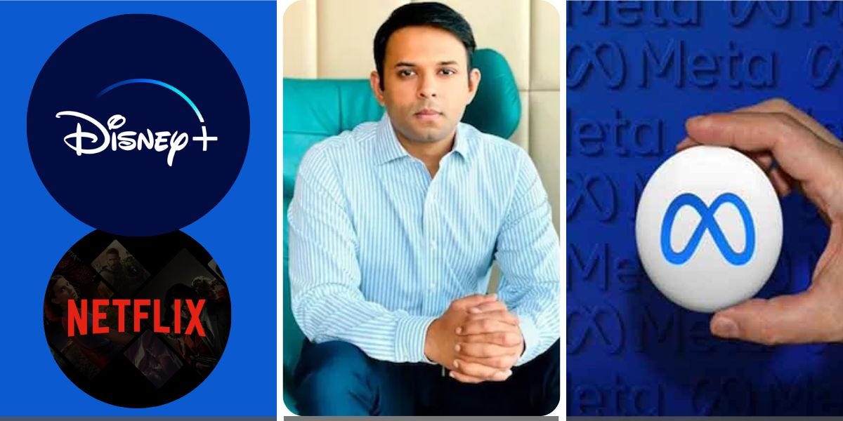 Disney beats Netflix🥇 | Zandu scion sets up family office⚕️ | Meta ...