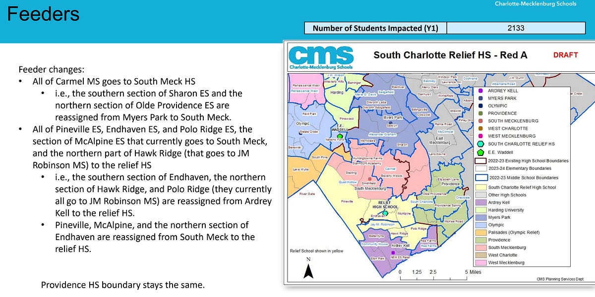 CMS narrows list to 3 draft maps in south Charlotte school boundary shuffle