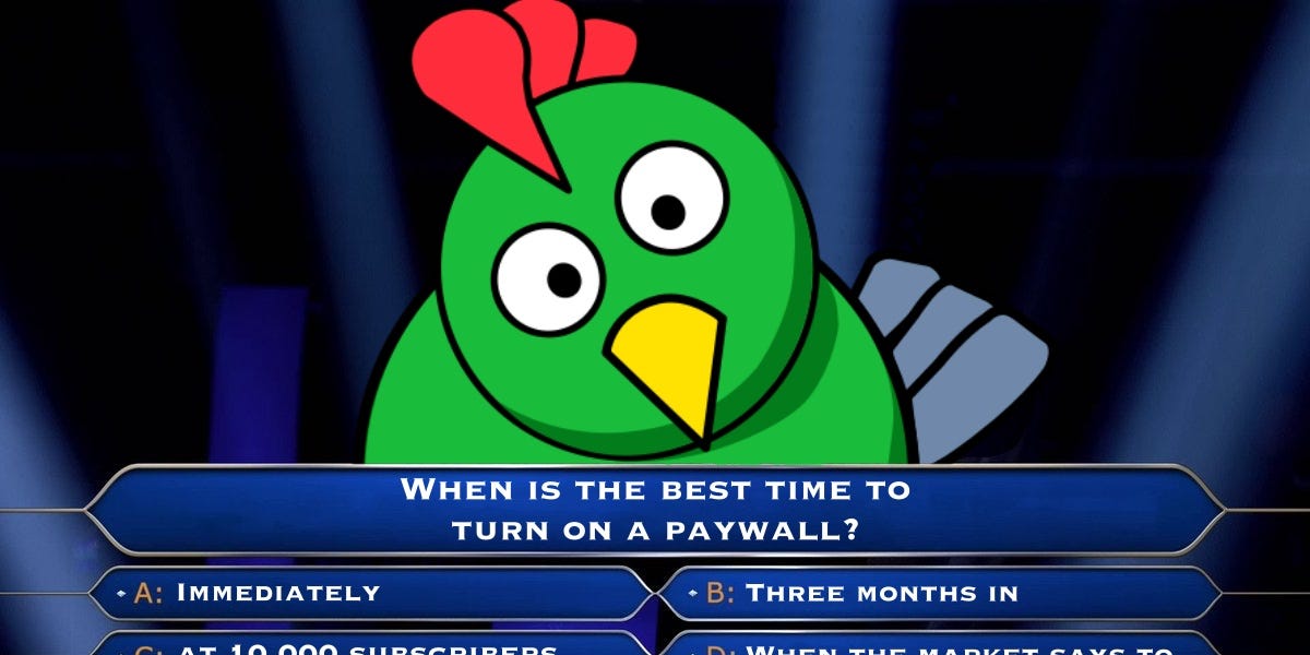 Who Wants to Be a Chickenaire? - Doomberg