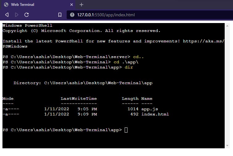 Web Terminal With Xtermjs Node Pty And Web Sockets