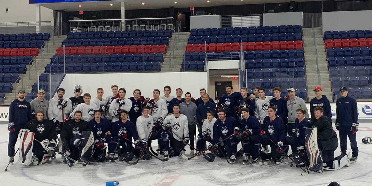 UConn holds first practices in Toscano Family Ice Forum