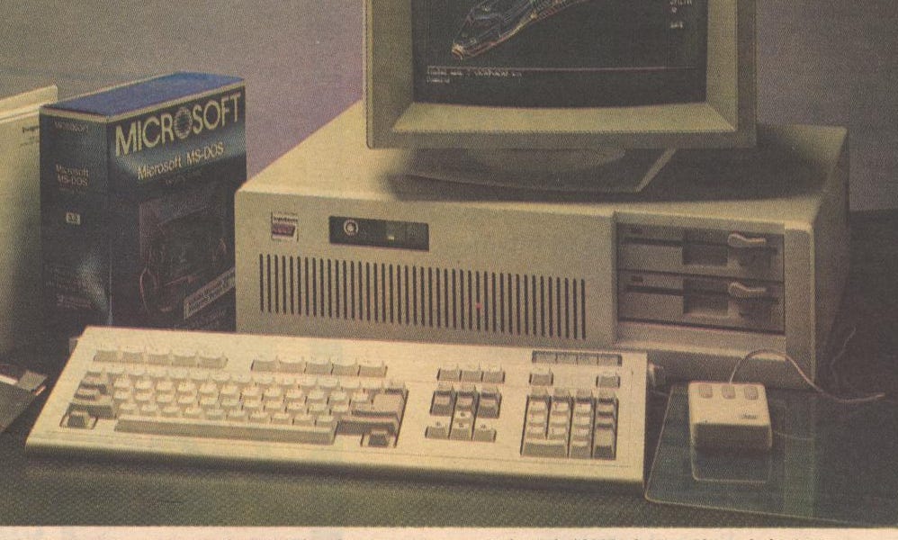 A 286, EGA PC from 1987. - by Bryan Lunduke