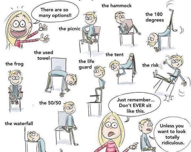 Resource: How to sit when you're a kid - by Cathryn Ramin