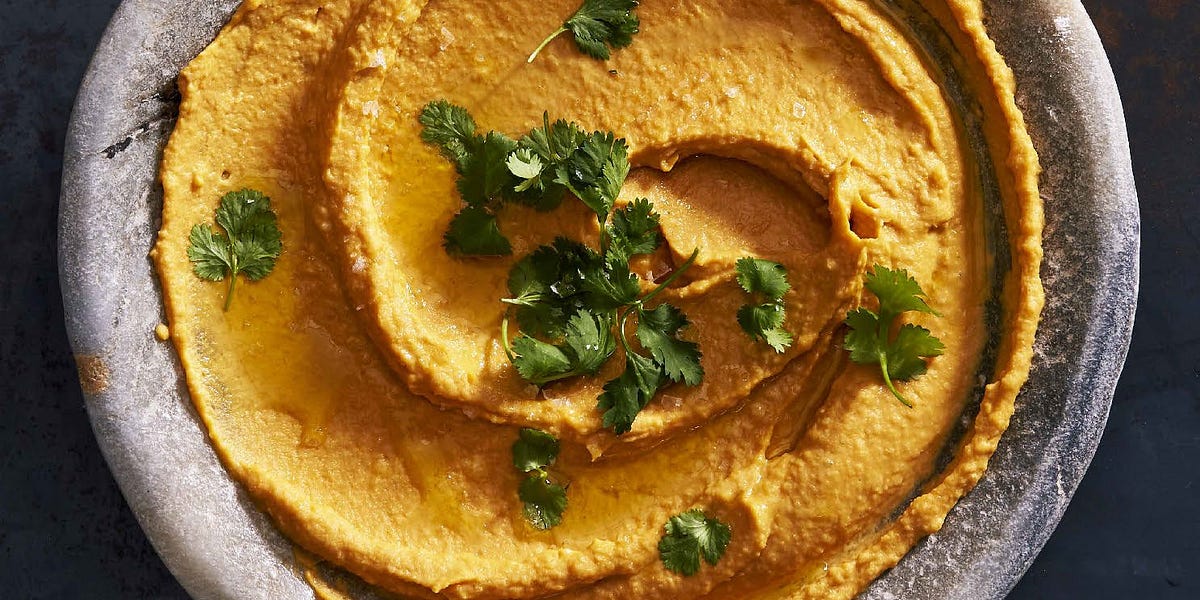 Smoky Sweet Potato Hummus - by Leah Koenig