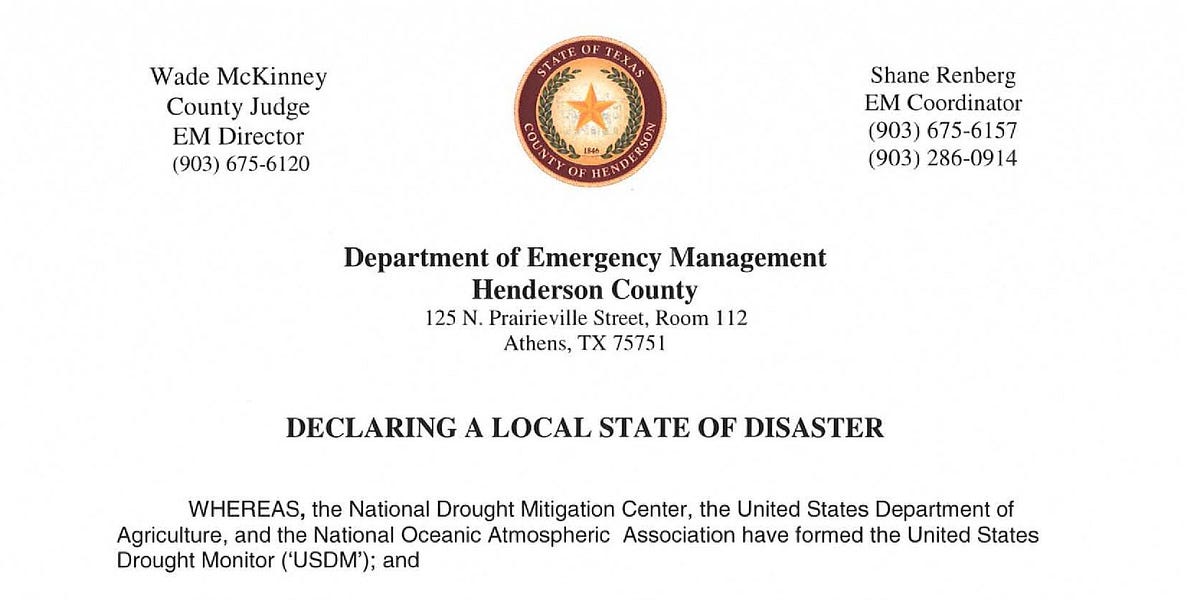 County Report: Judge Talks About Disaster Declarations