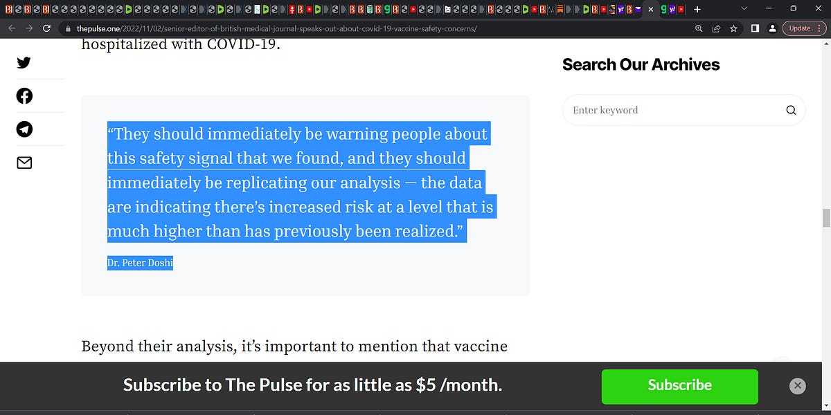British Medical Journal's editor Dr. Peter Doshi raises alarming ...