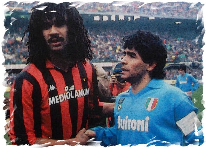 When Ruud Gullit arrived in Italy to take on Maradona